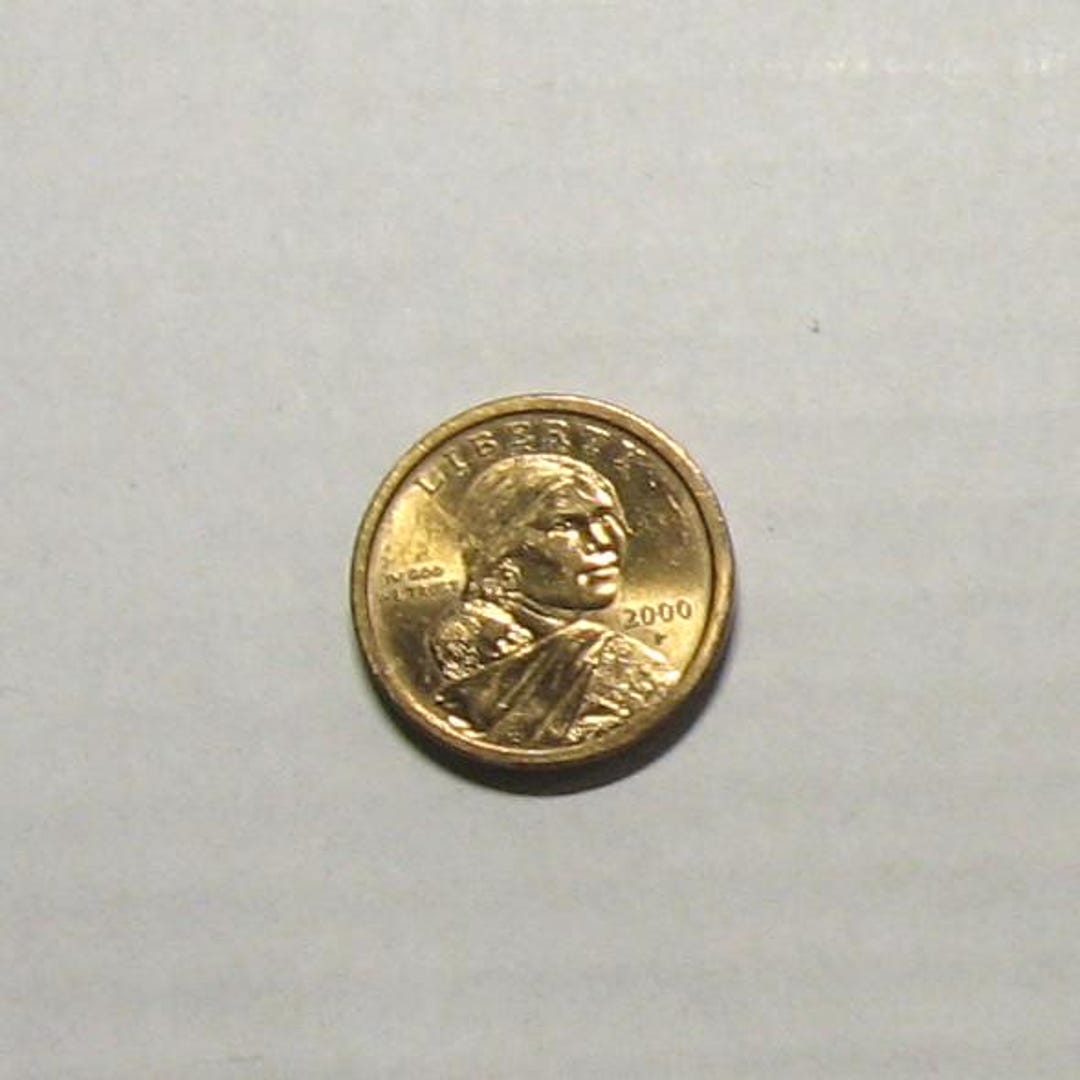 Vintage 2000P Sacagawea Dollar "golden" Coin, Copper With Brass ...