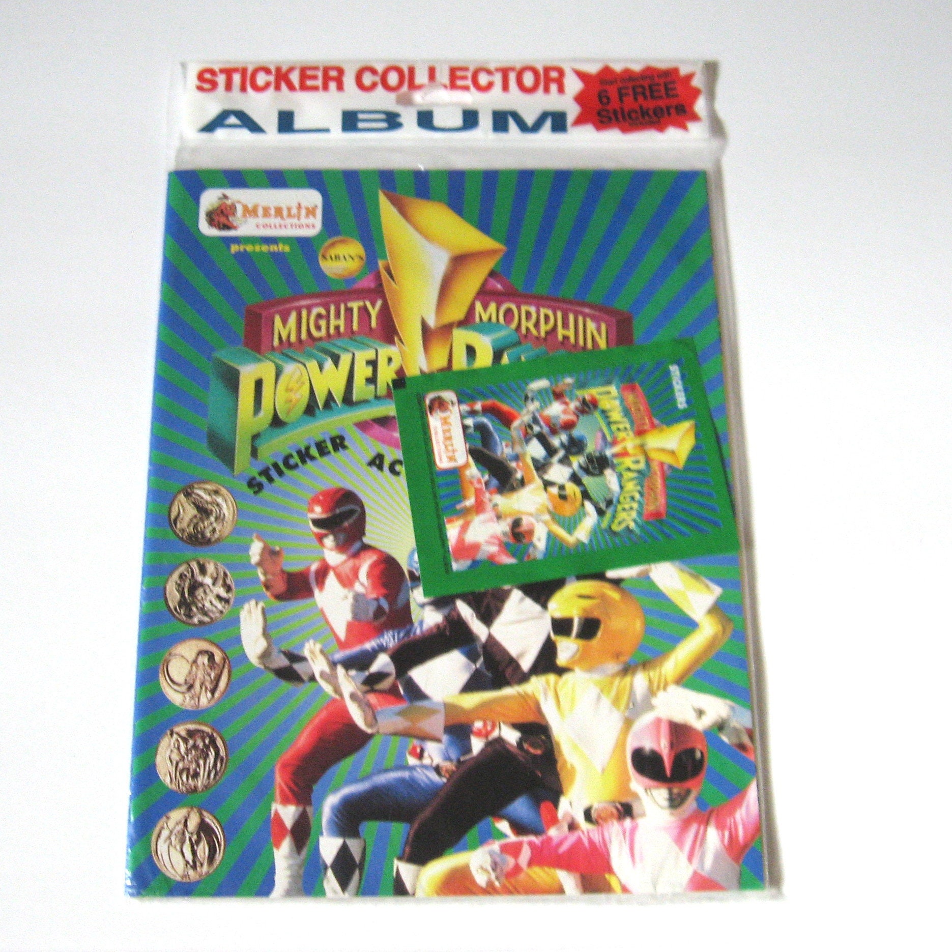 Vintage Power Rangers Mighty Morphin Sticker and Activity - Etsy