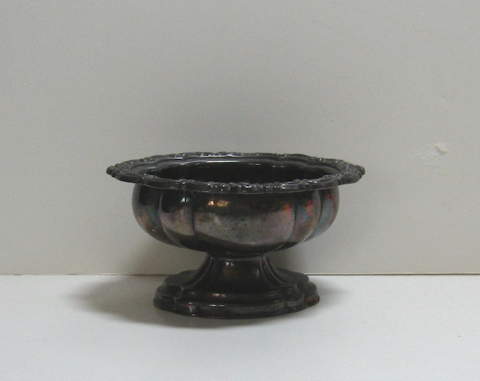 Vintage Wallace Silver Baroque Pedestal Bowl With Ornate Flourishes ...