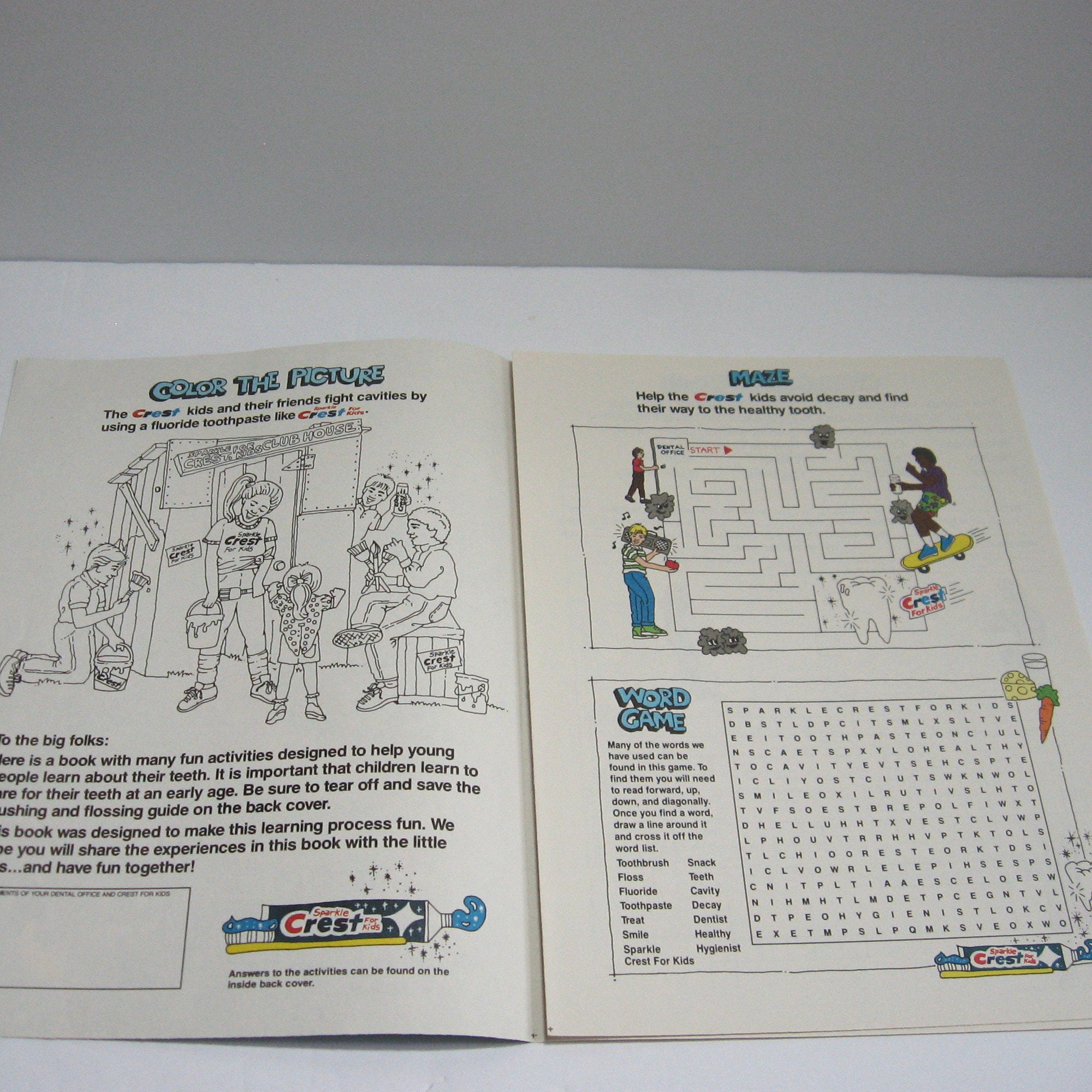 Vintage 1980s sparkle Crest for Kids Activity - Etsy