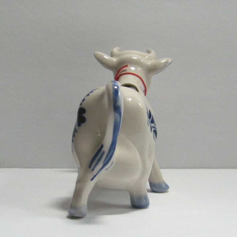 Vintage 1950s Charming Delfts Blue Ceramic Cow Creamer, Made in Holland ...