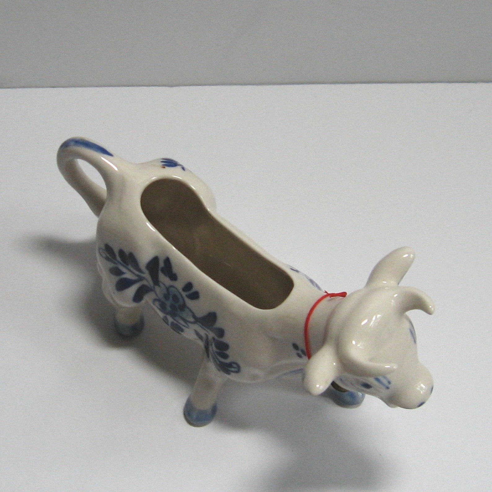Vintage 1950s Charming Delfts Blue Ceramic Cow Creamer, Made in Holland ...