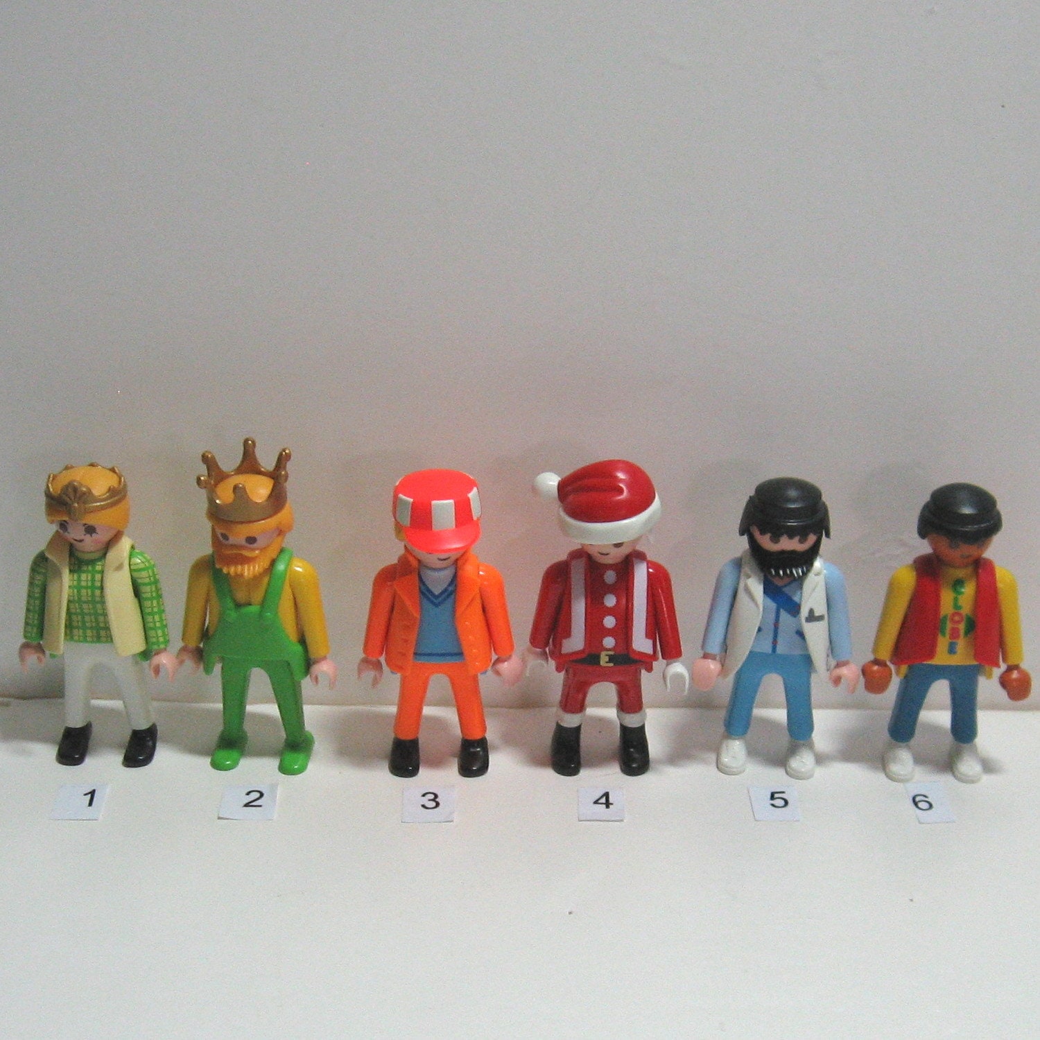 Vintage Early 1990s, 1-1974 Playmobil Adult Characters, Geobra ...