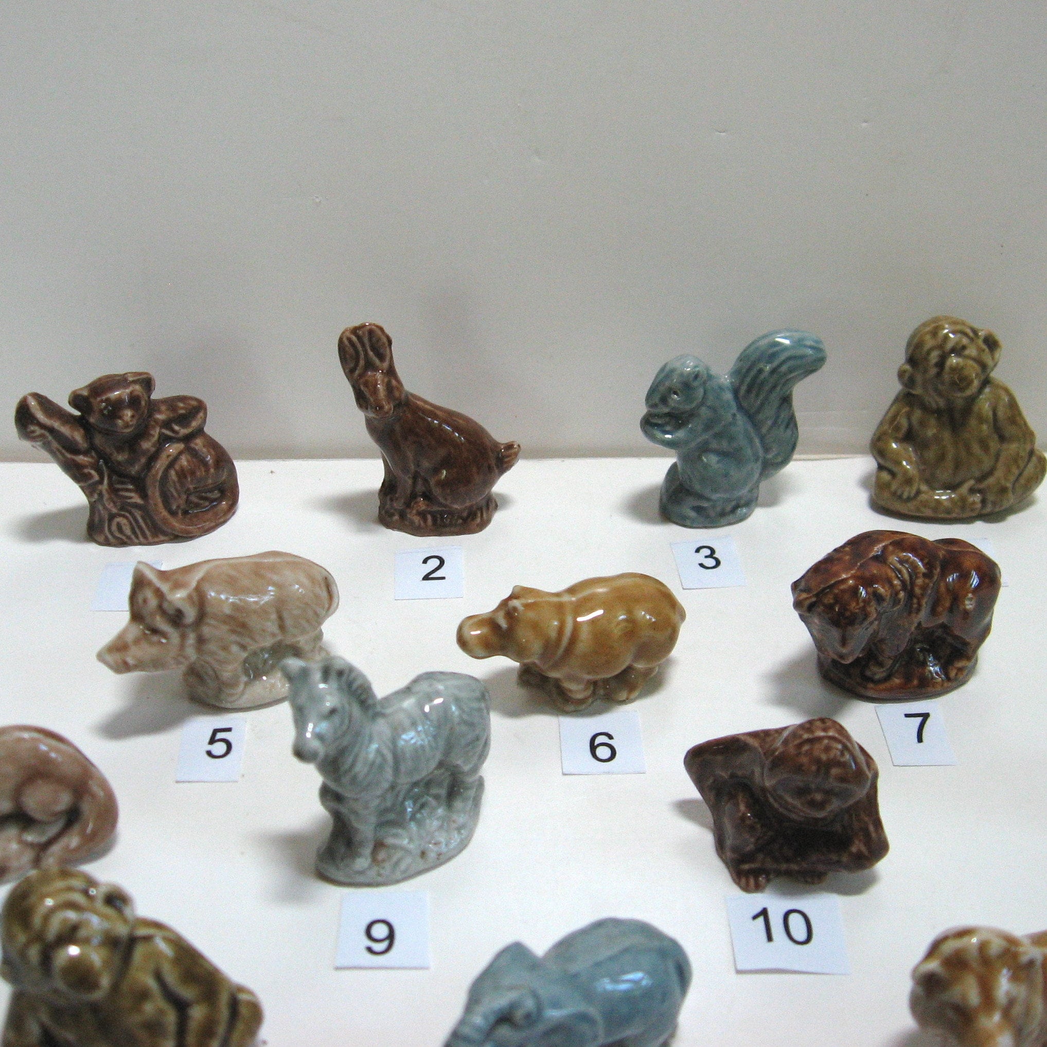 Vintage 1970s - 1980s Red Rose Tea Ceramic Animals Figurines by Wade of ...