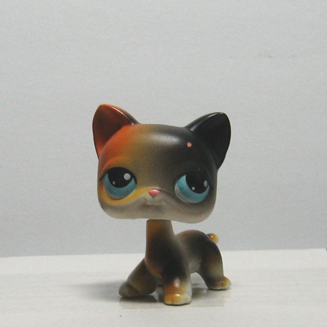 LPS Littlest Pet Shop Authentic Vintage 2004 Standing Calico Cat #106 ...