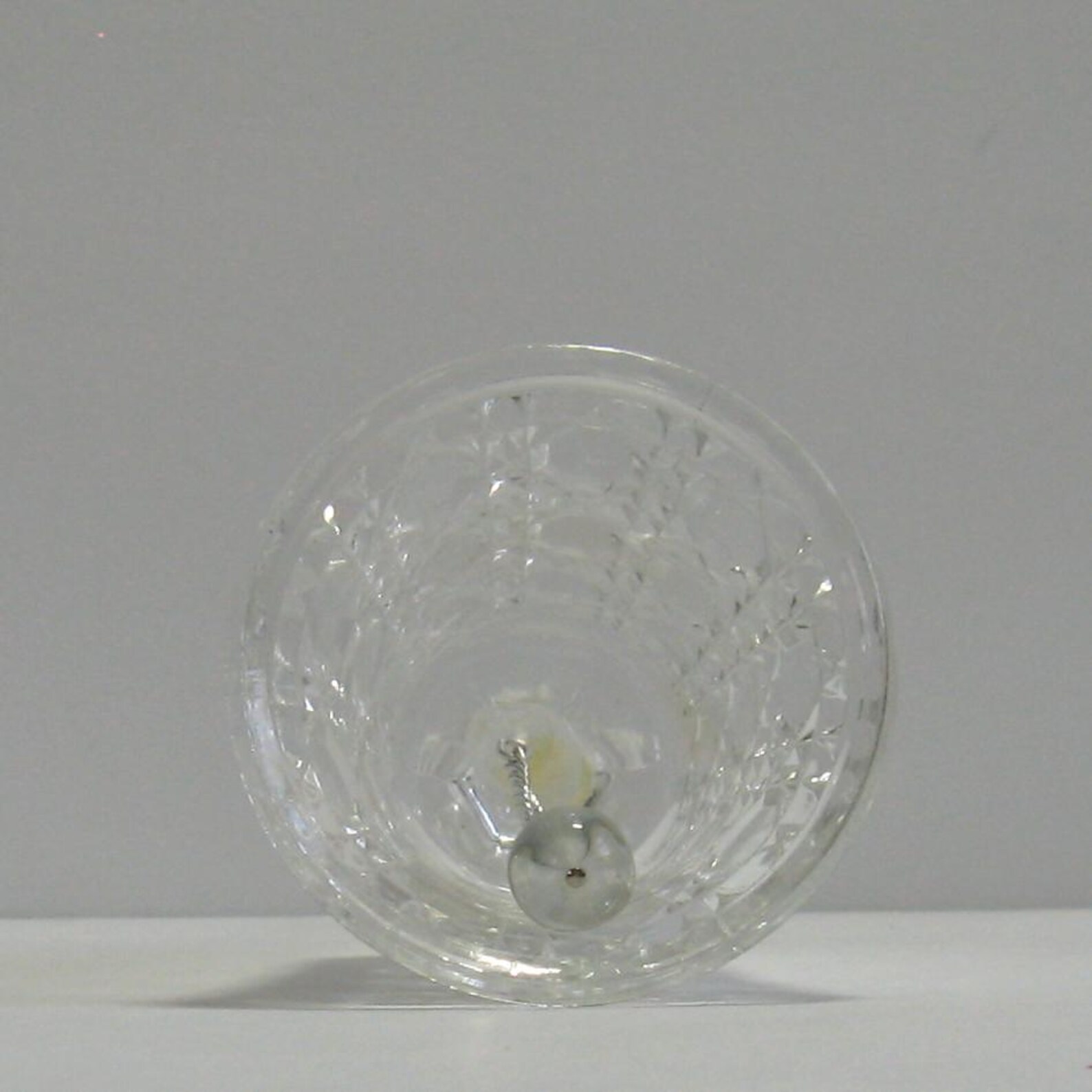 Beautiful Vintage 1980s Clear Crystal Glass Dinner Bell, Pinwheel ...