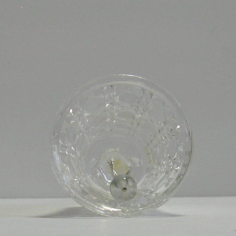 Beautiful Vintage 1980s Clear Crystal Glass Dinner Bell, Pinwheel ...