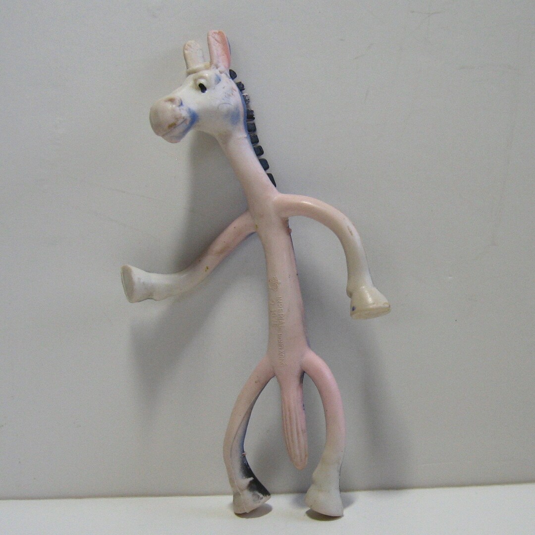 Vintage Rubber Bendable Donkey Imperial Hong Kong 1975 - Etsy