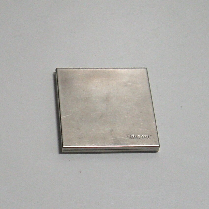 Vintage 1960s Trifari Compact Double Mirror, Silver Tone Metal Made in ...