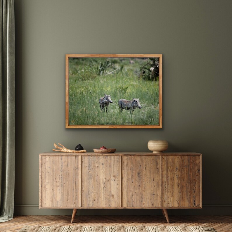 Warthogs in Grass, Warthog, Warthog Wall Art, Digital Download ...
