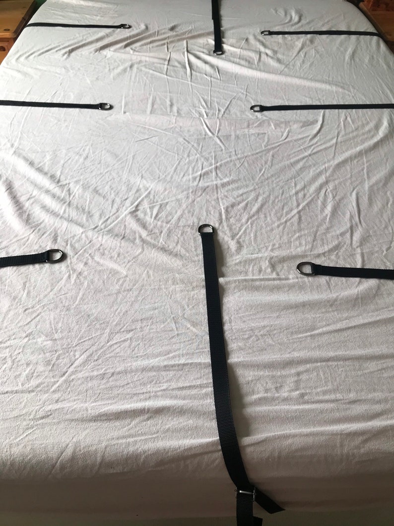 Below Mattress Bondage 8 Points for Restraint. Made to Your Bed Size ...