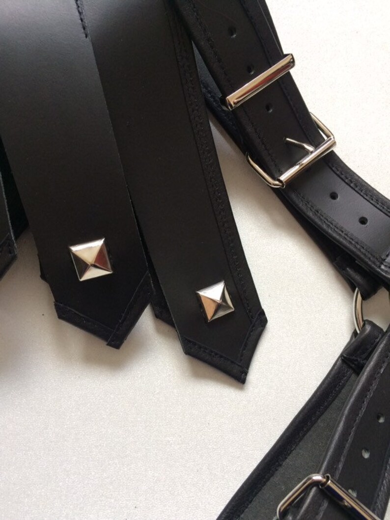 Real leather gladiator harness made to measure | Etsy