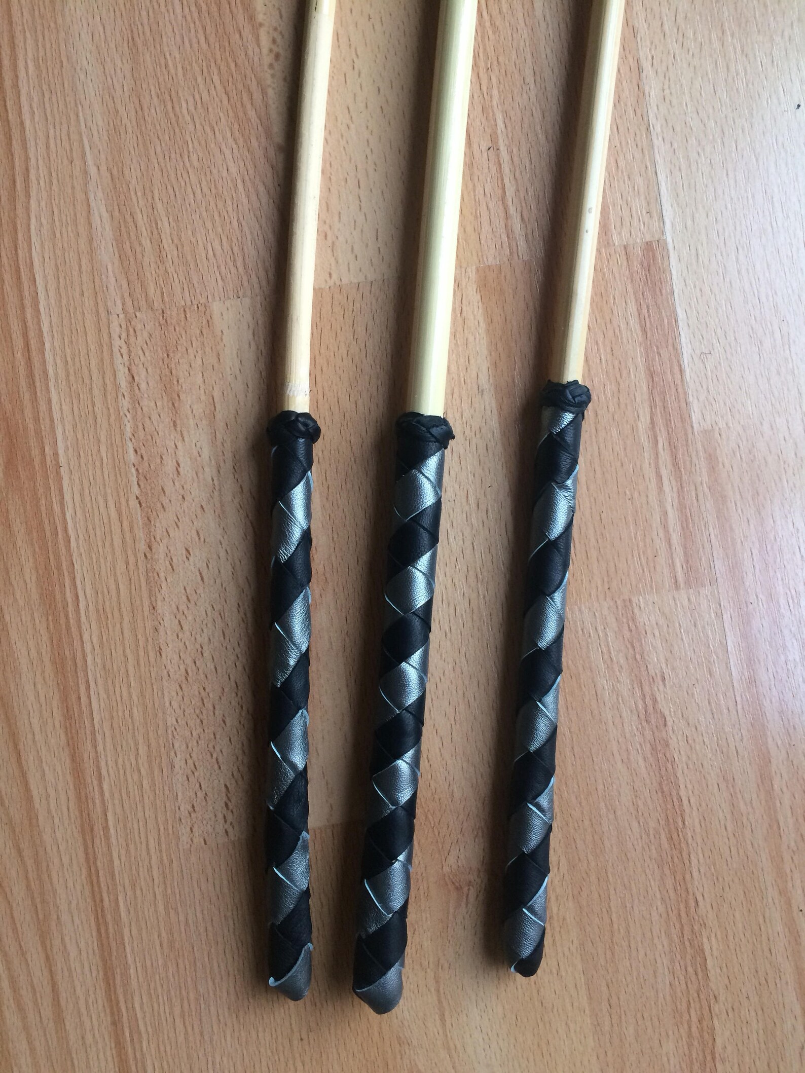 Kooboo Cane With Braided Leather Handle. Rattan BDSM Cane for | Etsy