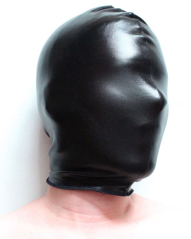 PVC Lycra Hood Sensory Deprivation BDSM Hood Submissive - Etsy Canada