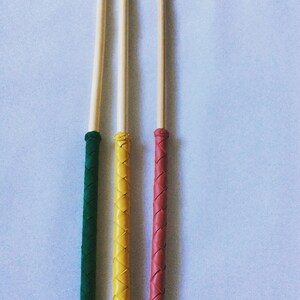 Kooboo Cane With Braided Leather Handle. Rattan BDSM Cane for ...