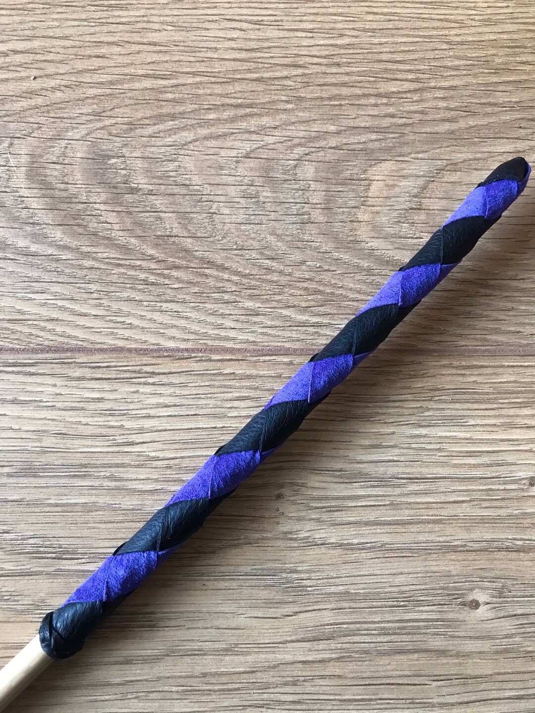 Kooboo Cane With Braided Leather Handle. Rattan BDSM Cane for ...