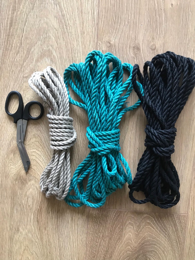 UK Dyed Hemp Rope. Choose Your Length and Colour. Machine - Etsy