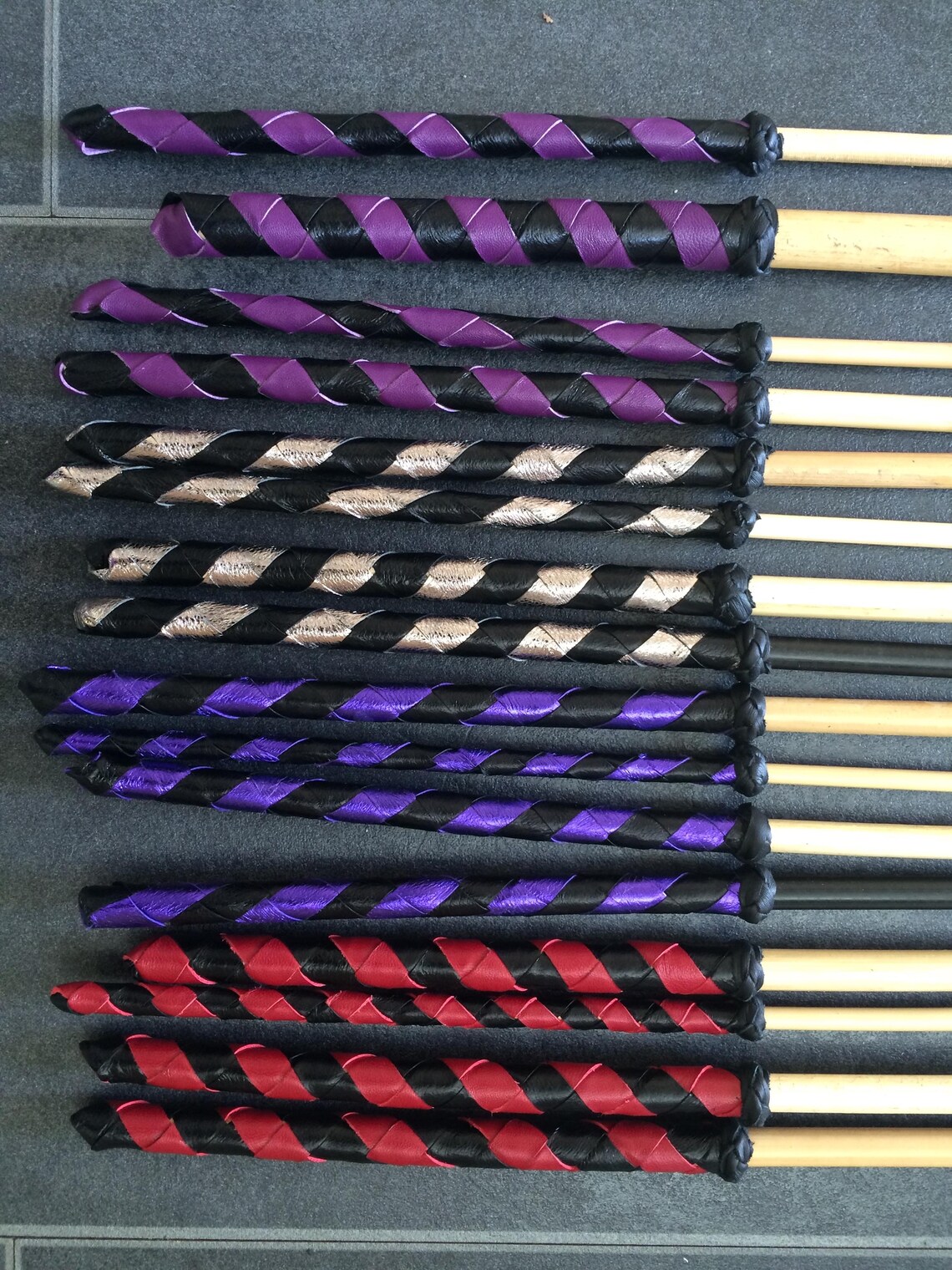 Kooboo Cane With Braided Leather Handle. Rattan BDSM Cane for ...