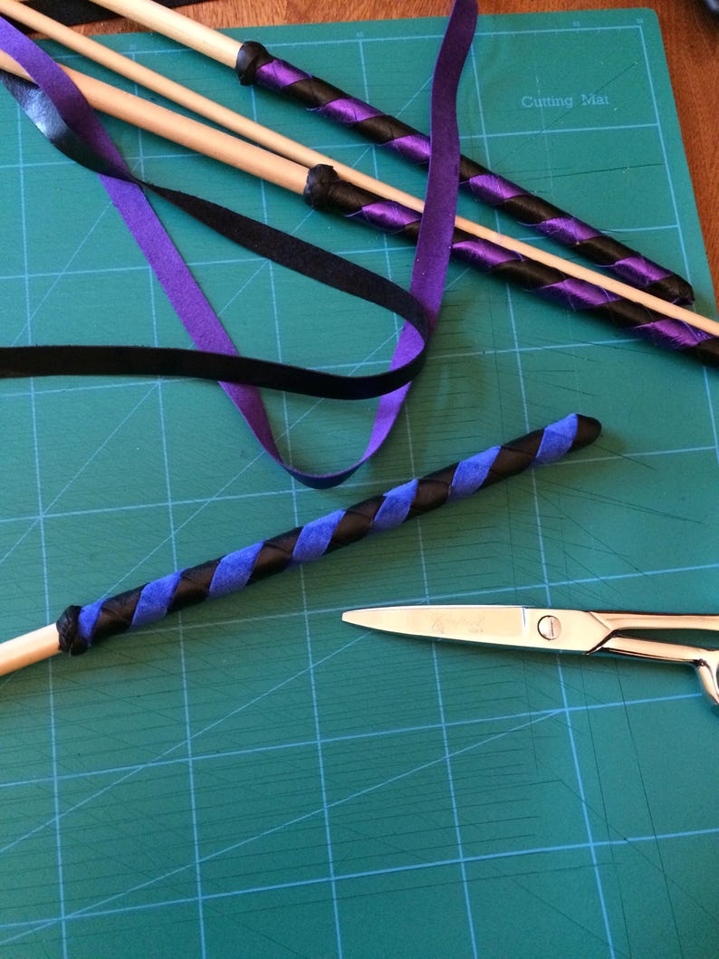 Kooboo Cane With Braided Leather Handle. Rattan BDSM Cane for ...