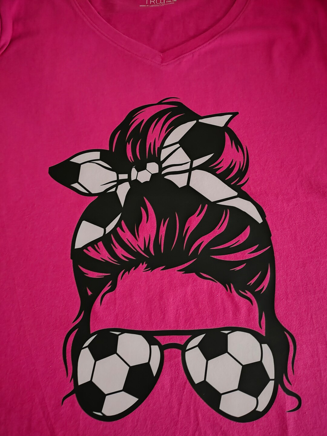 Messy Bun Soccer Lady (mom, Grandma, Aunt) - Etsy