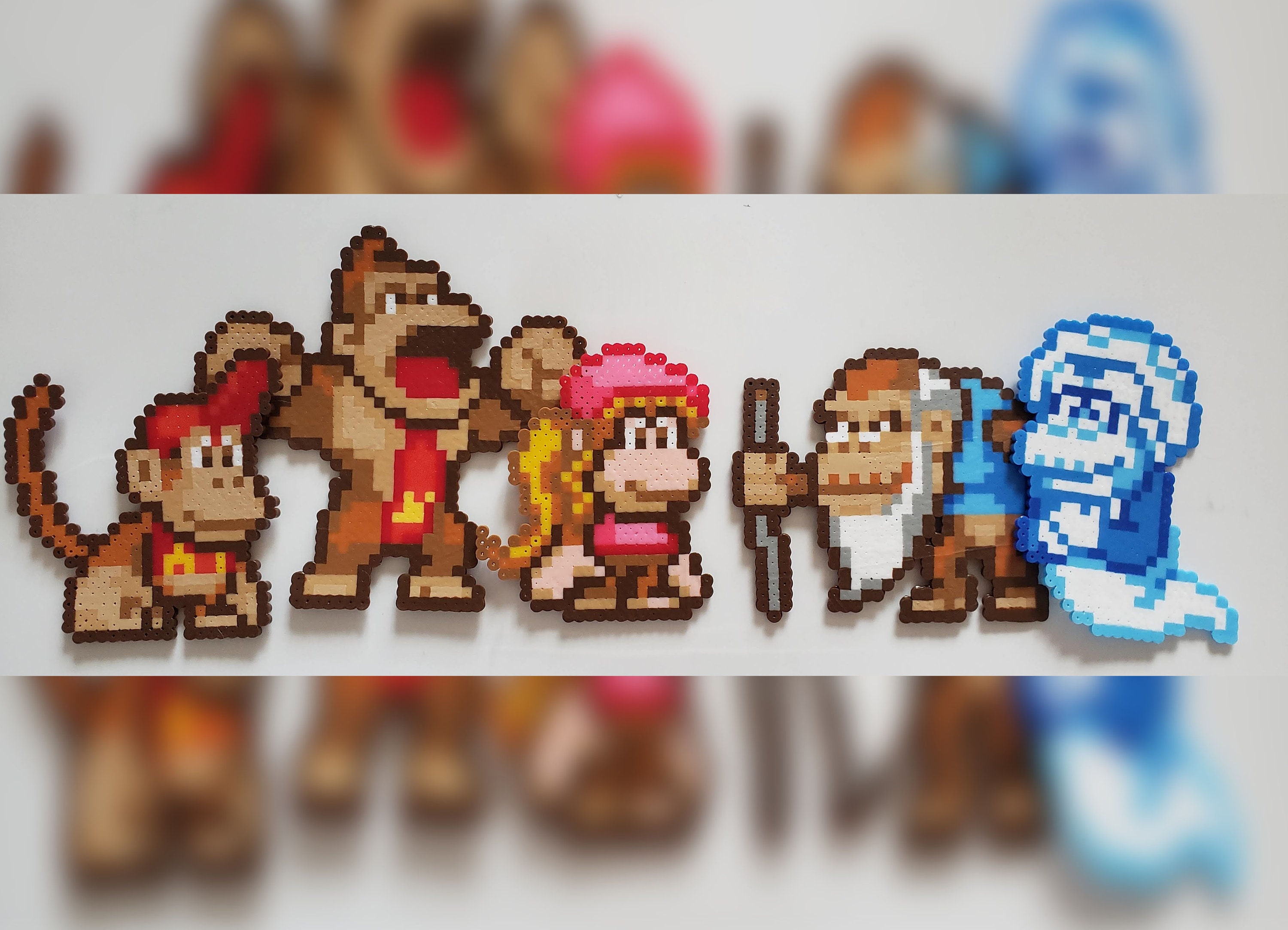 Donkey Kong Pixel Art DK decor video game decor gifts | Etsy