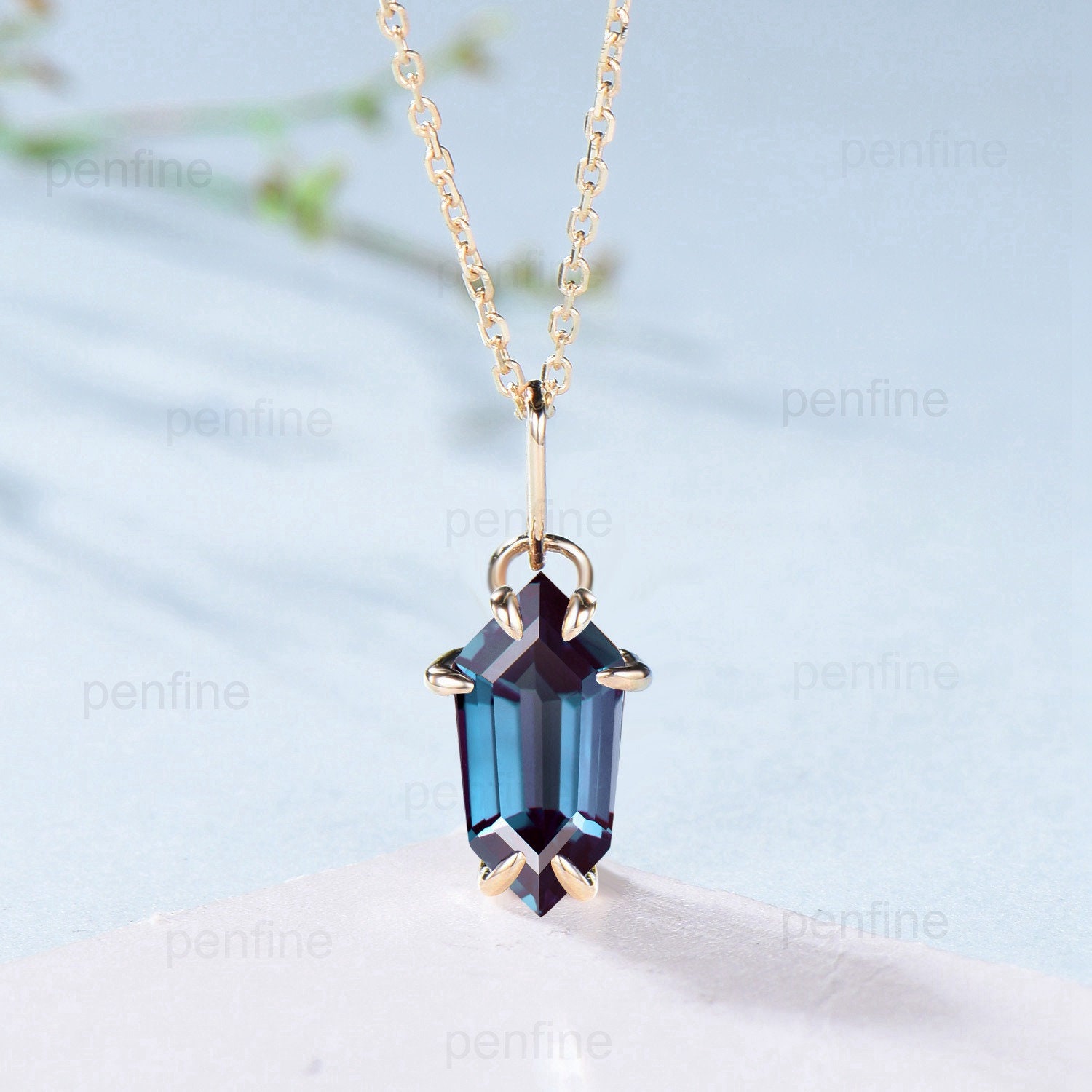 Alexandrite stone necklace store