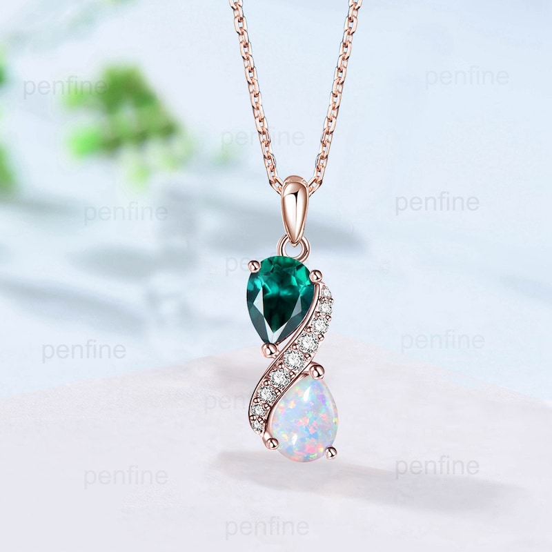 Emerald Opal Jewellery - Etsy