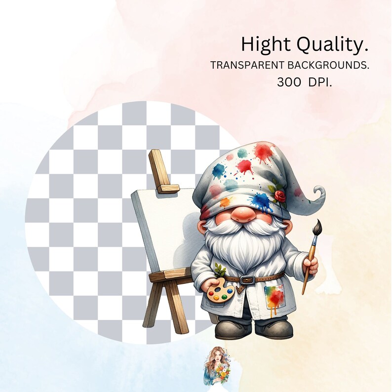 Gnome Occupation Clipart | Watercolor Clip Art | Job Clipart |gnomes in ...