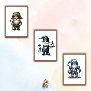 Gnome Occupation Clipart | Watercolor Clip Art | Job Clipart |gnomes in ...