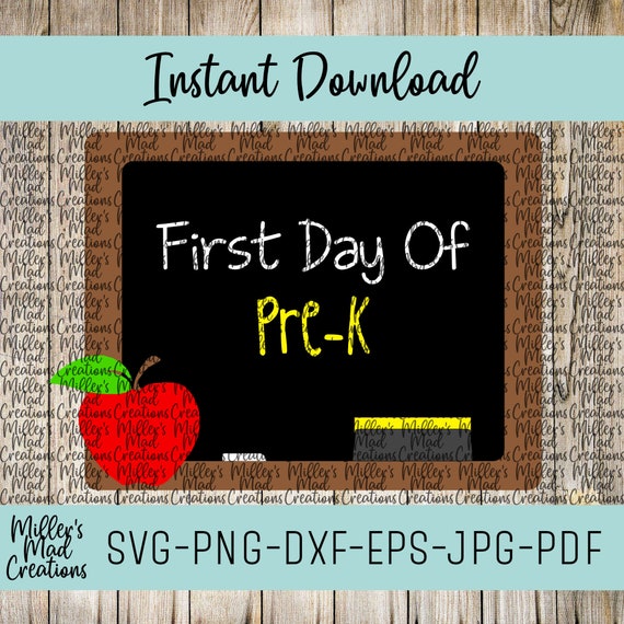 First Day of Pre-K Svg First Day of School Svg First Day of | Etsy