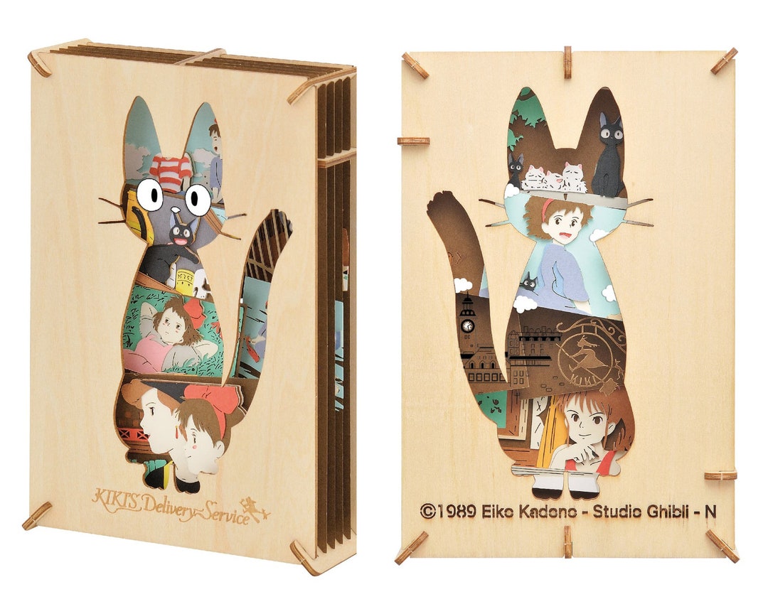 Original Ghibli Wooden Paper Theater/puzzle Kikis Delivery Paper Craft ...