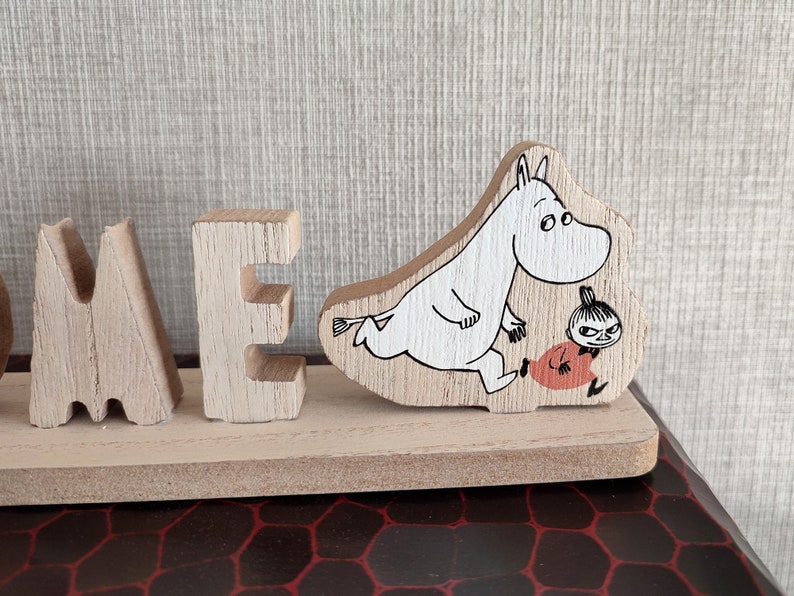 Vintage Original Moomins Wooden Welcome Sign Moomintroll - Etsy
