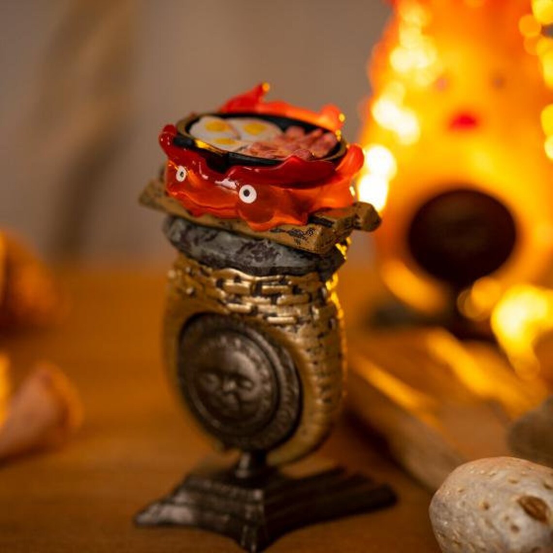 Original Ghibli Calcifer Figure ring set of 6 - Etsy