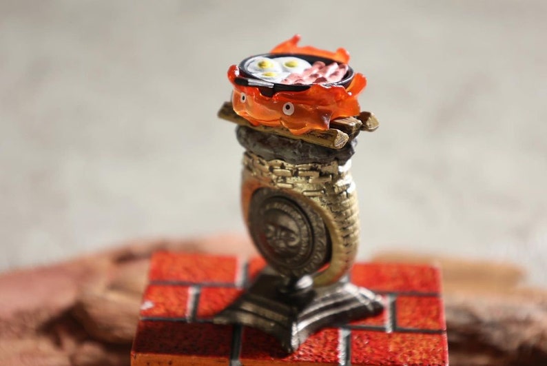 Original Ghibli Calcifer Figure ring set of 6 - Etsy