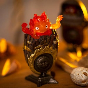 Original Ghibli Calcifer Figure ring set of 6 - Etsy