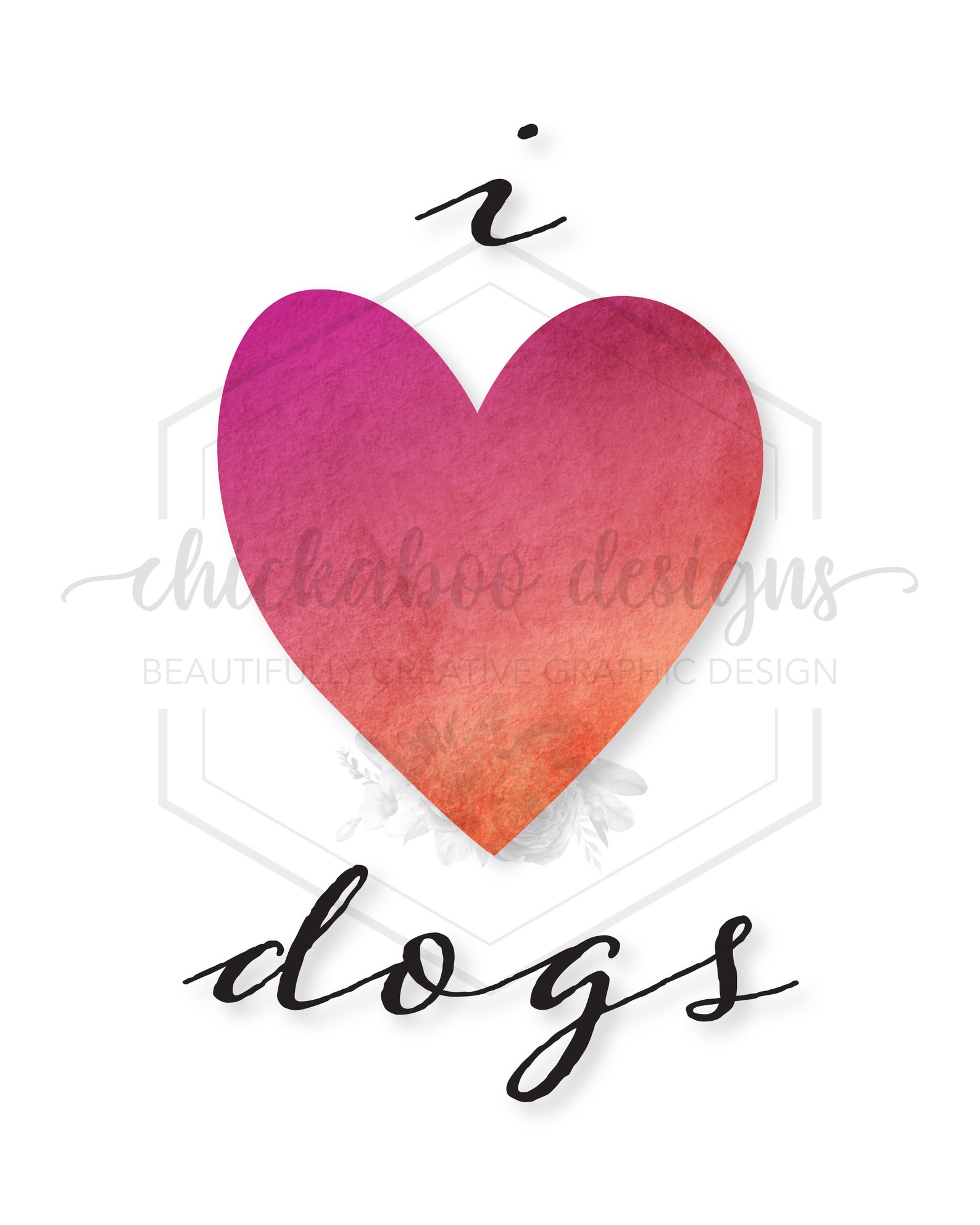 I Heart Dogs 8x10 Printable DIGITAL DOWNLOAD - Etsy 日本