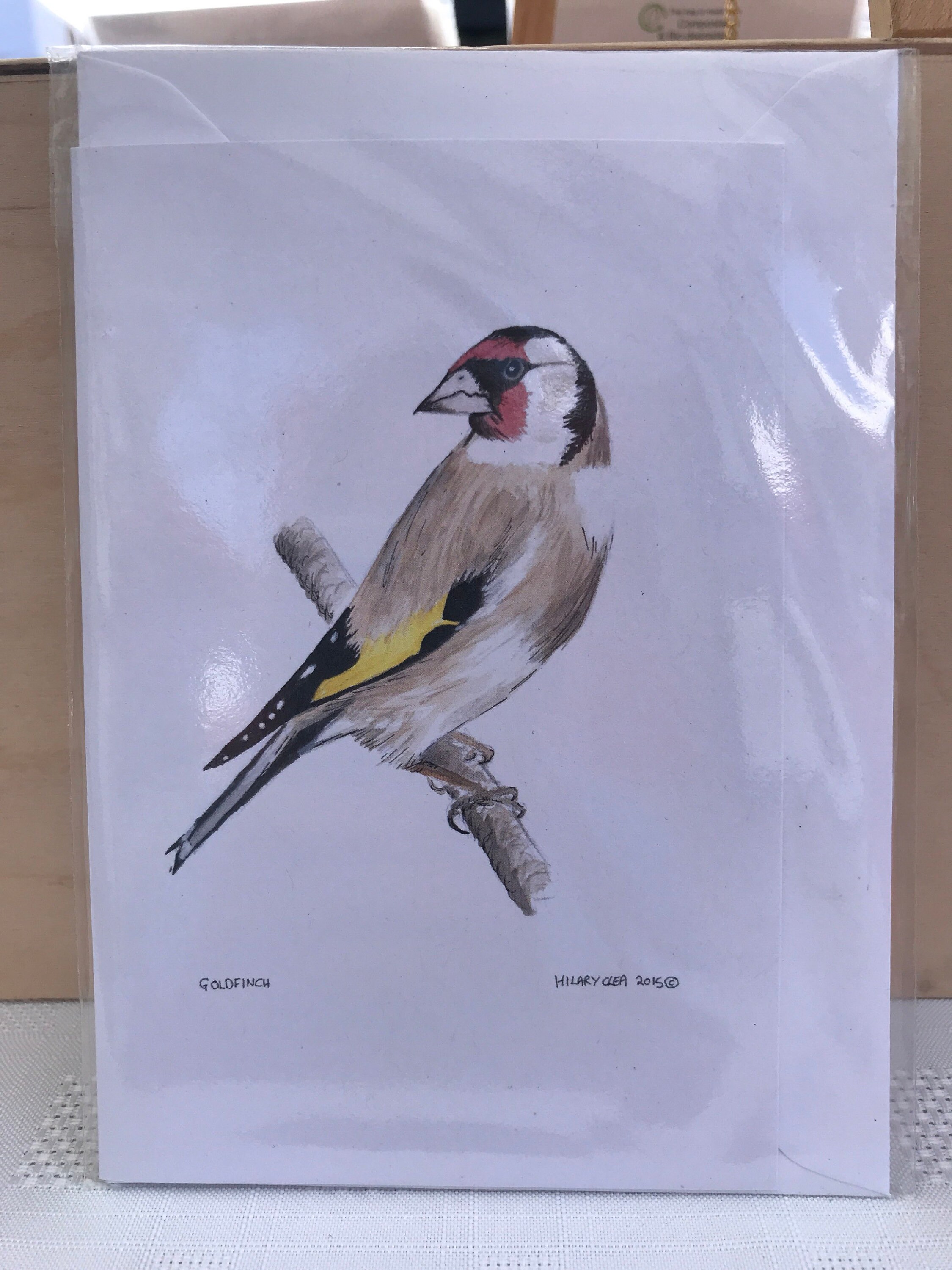 Goldfinch Bird Recycled Greetings Card - Etsy