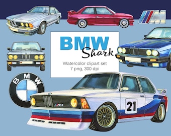 Bmw Car Clipart - Etsy UK