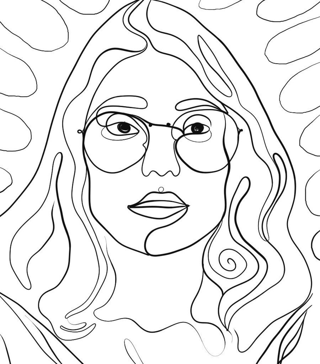 Custom Line Portrait Your Own Photo Transformed Into a Custom Digital ...