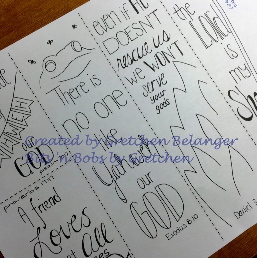 Template I: Bible Journaling Printable Template Set of 5 Designs - Old ...