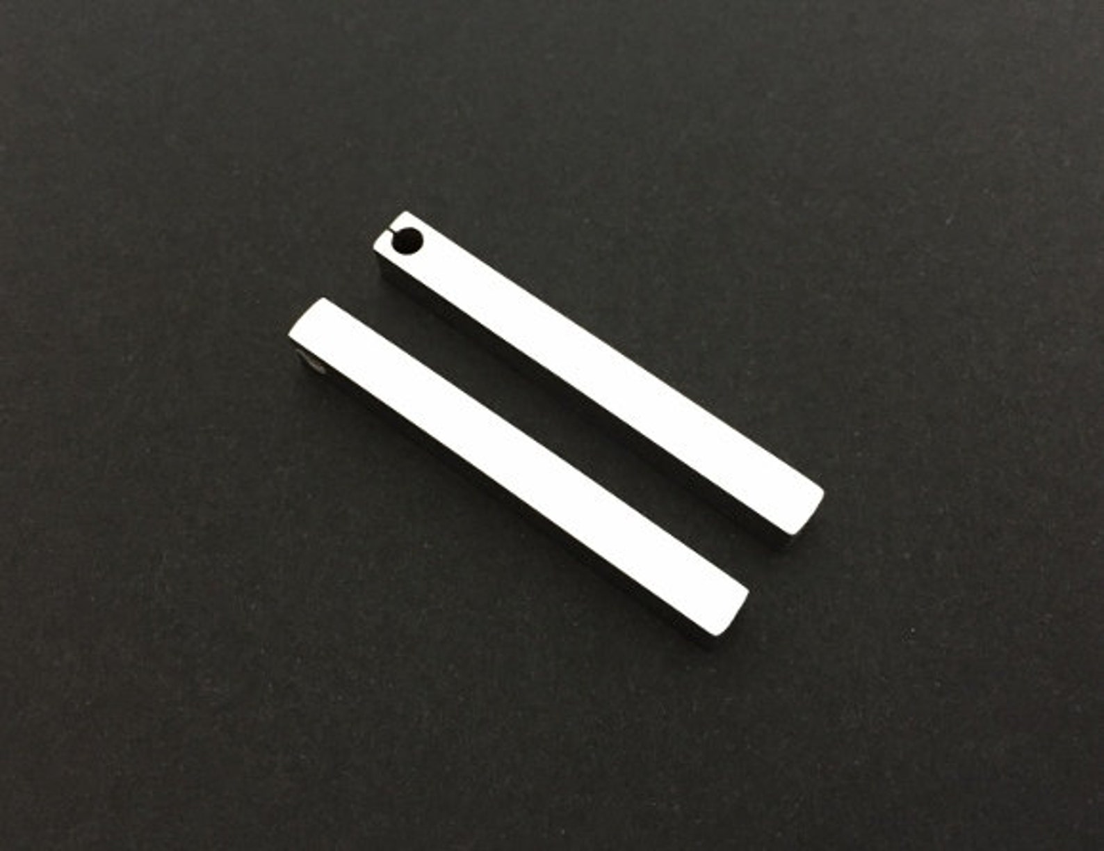 4 Sided Stainless Steel Long Blank Bars. Skinny Long Bars. Hand Stamped ...