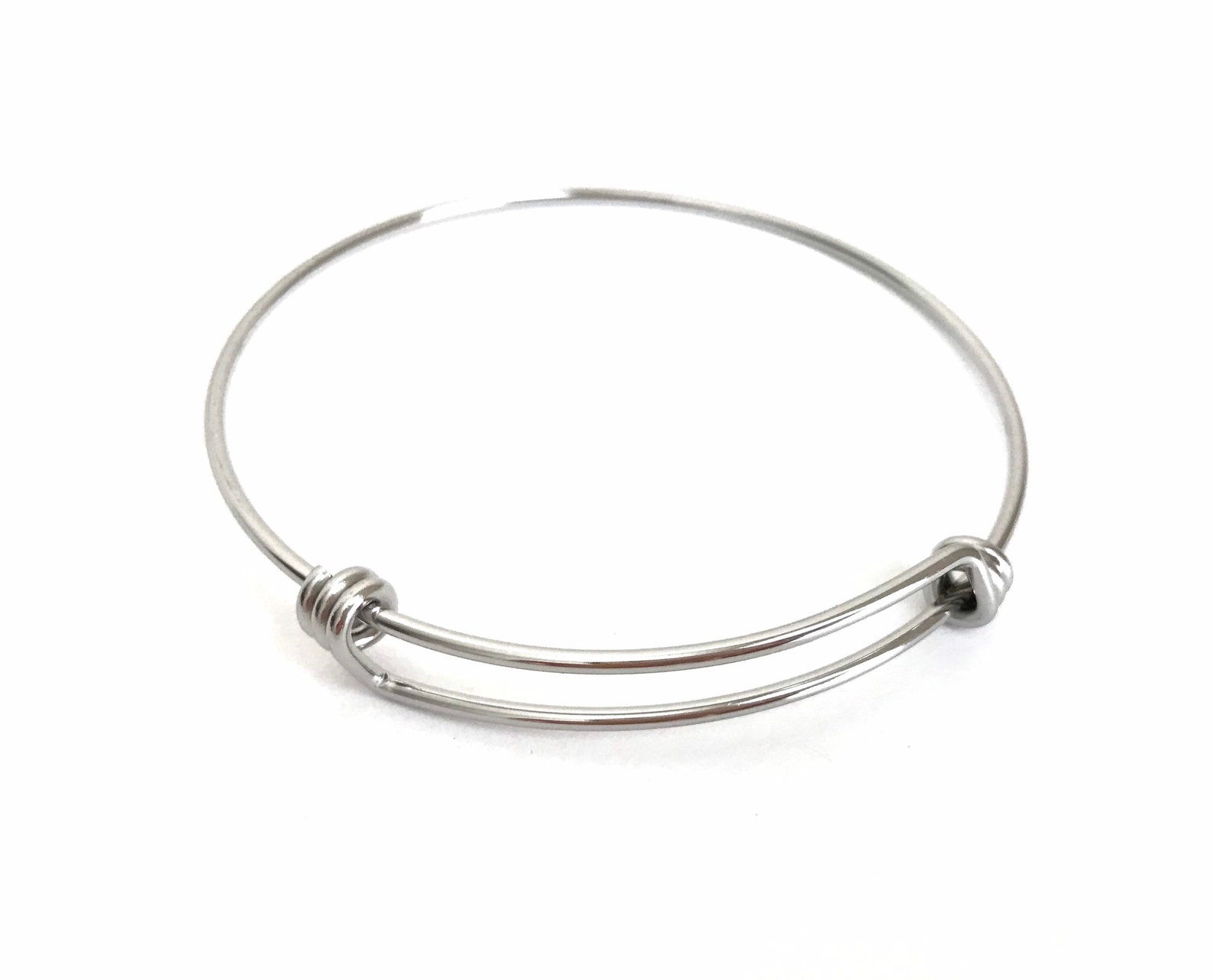 Stainless Steel Adjustable Bangle. Adjustable Stainless Steel - Etsy