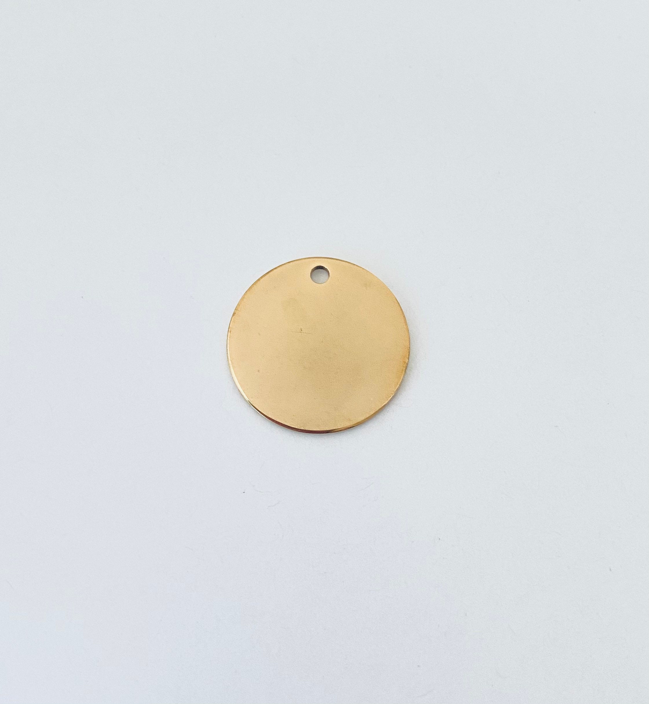 20MM Gold Stainless Steel Round Blanks. Hand Stamping Round - Etsy