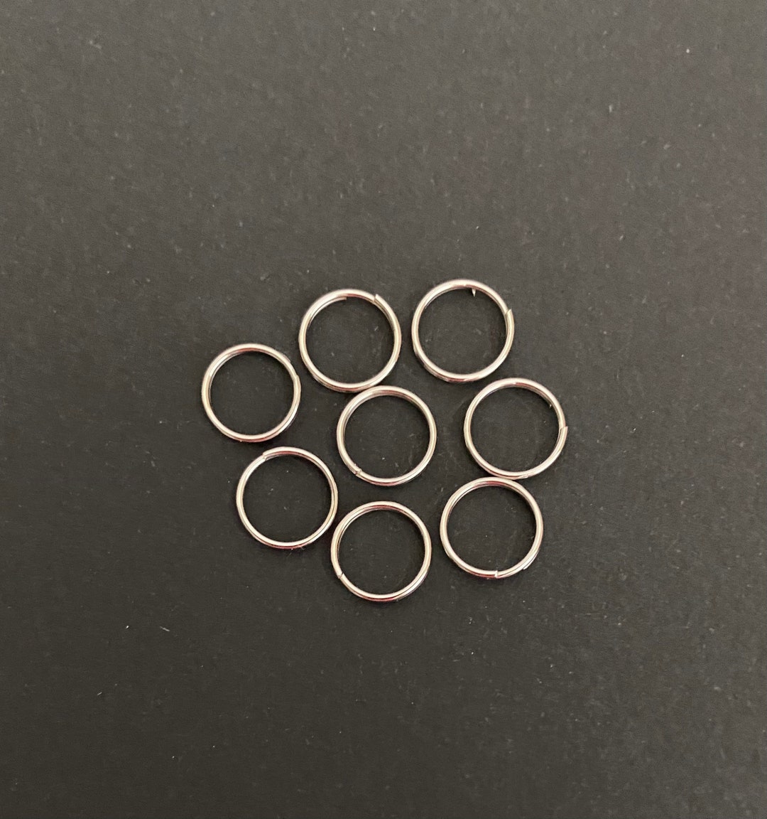 8MM THIN Small Split Rings. Small Round Split Jump Rings. Jump - Etsy UK