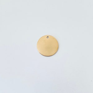 20MM Gold Stainless Steel Round Blanks. Hand Stamping Round - Etsy