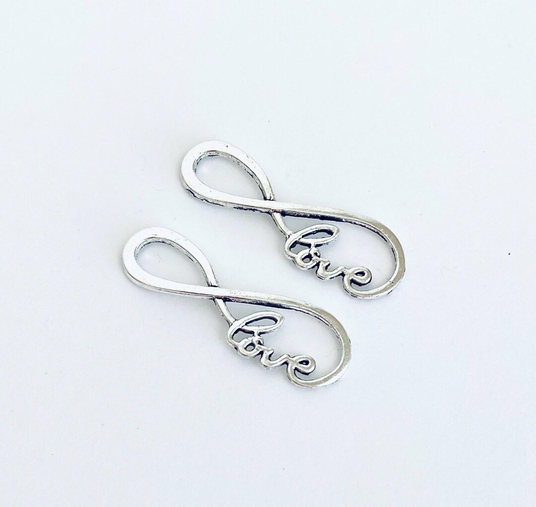 Large Infinity Love Charm. Lot of 10 / 20 / 30 / 40 / 50 / 100 PCS ...