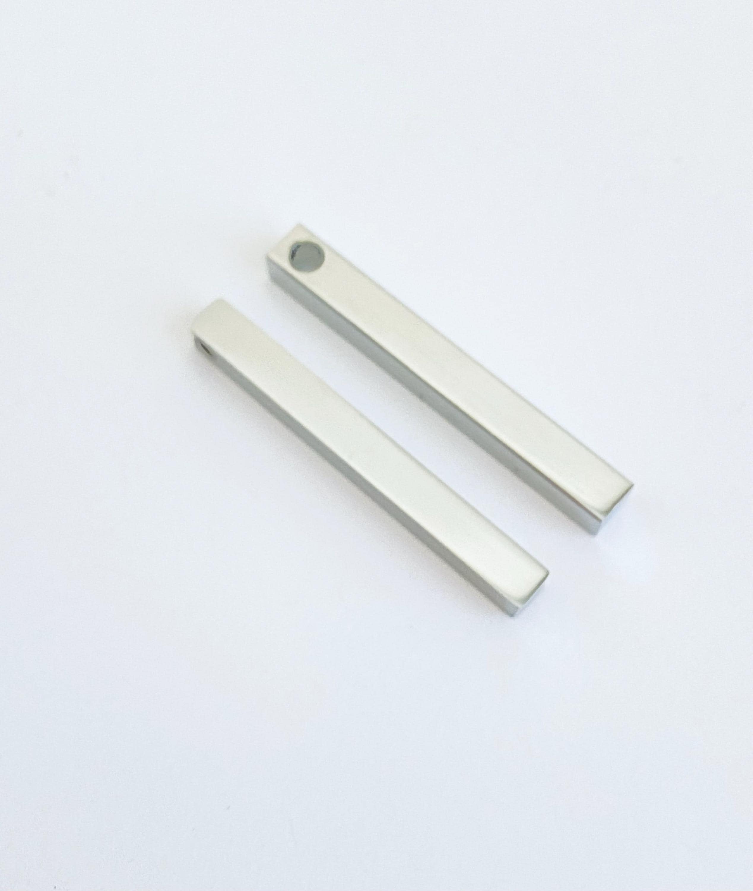 4 Sided Stainless Steel Long Blank Bars. Skinny Long Bars. Hand Stamped ...