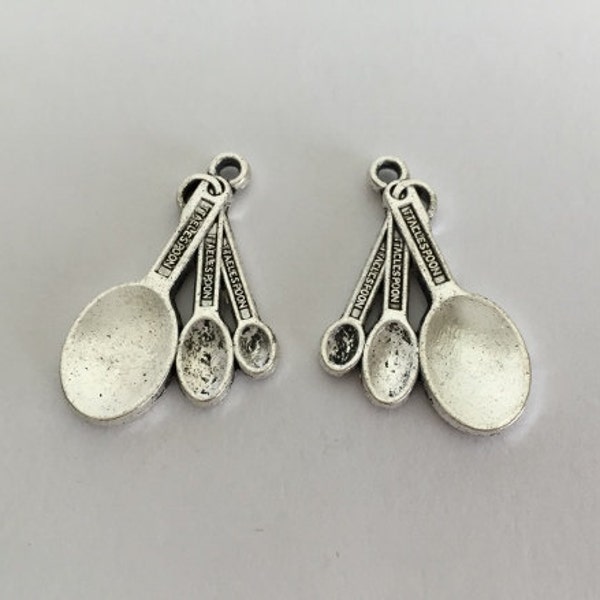 Antique Silver Measuring Spoons - Etsy