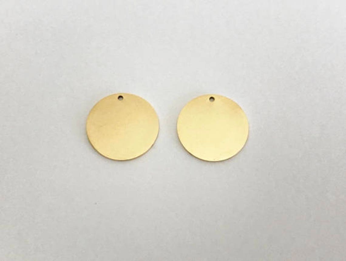 20MM Gold Stainless Steel Round Blanks. Hand Stamping Round - Etsy