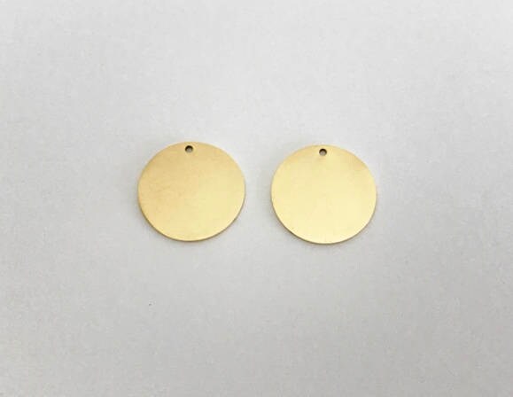 20MM Gold Stainless Steel Round Blanks. Hand Stamping Round - Etsy